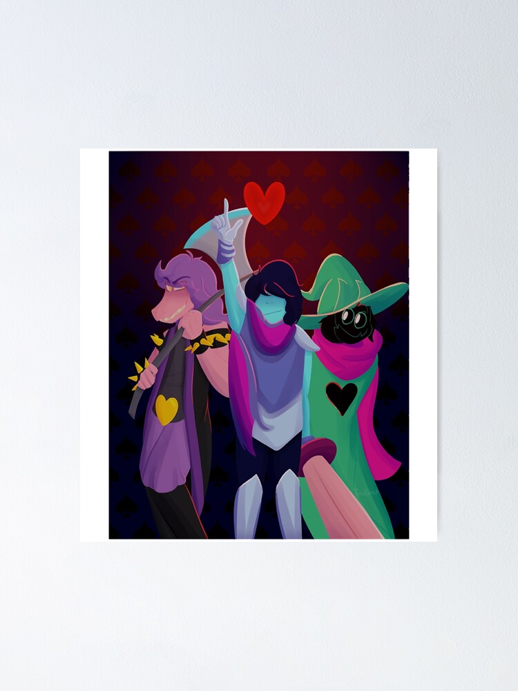 "Delta rune team heart " Poster for Sale by BarberJackson | Redbubble
