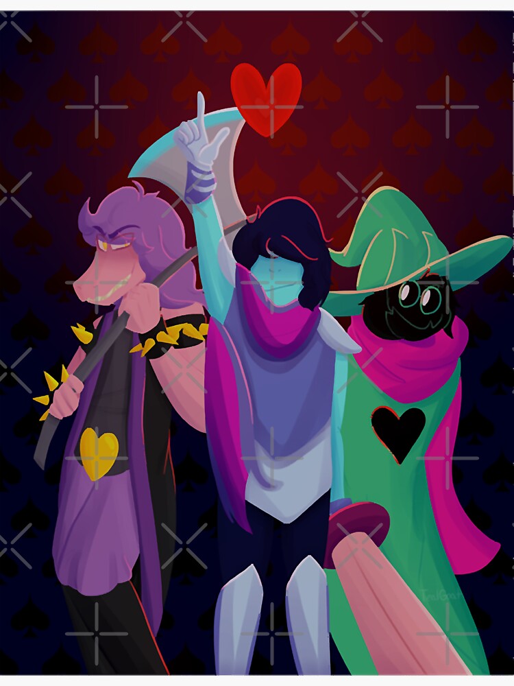 "Delta rune team heart " Sticker for Sale by BarberJackson | Redbubble