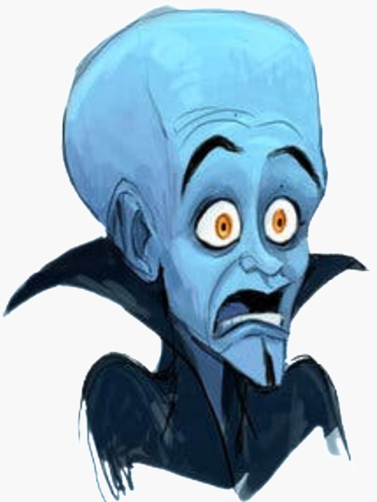 "Megamind " Sticker for Sale by Kenshishop | Redbubble