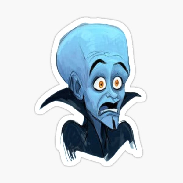 "Megamind " Sticker for Sale by Kenshishop | Redbubble