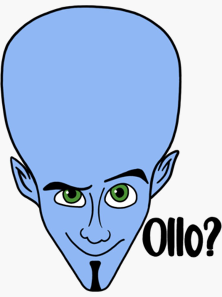 "Megamind " Sticker by Kenshishop | Redbubble
