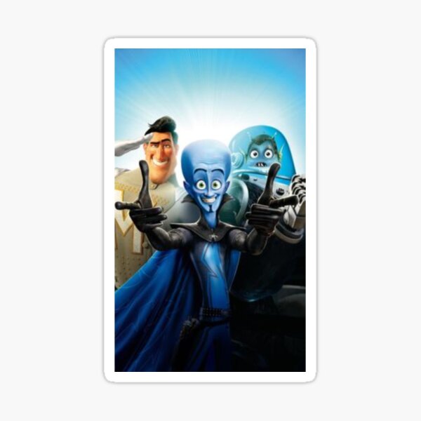 "megamind " Sticker for Sale by Kenshishop | Redbubble