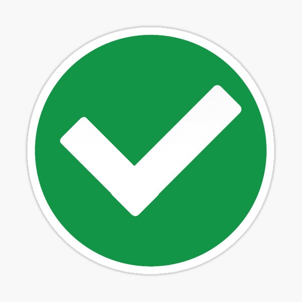 "green betting tick" Sticker for Sale by kodywilliams | Redbubble