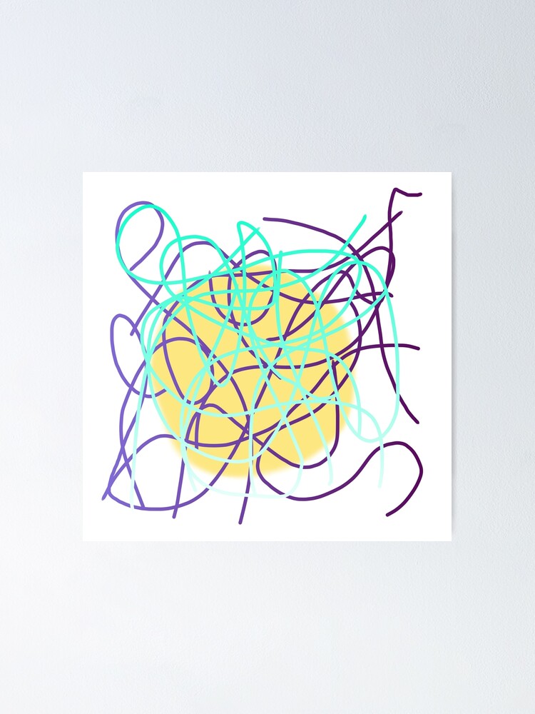 "The Squiggle" Poster for Sale by MoppyMay | Redbubble