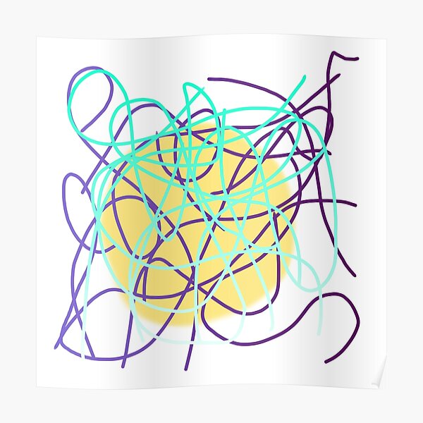 "The Squiggle" Poster for Sale by MoppyMay | Redbubble