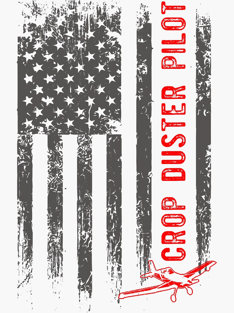 "Crop Duster Pilot Dusting Agricultural" Sticker for Sale by ...