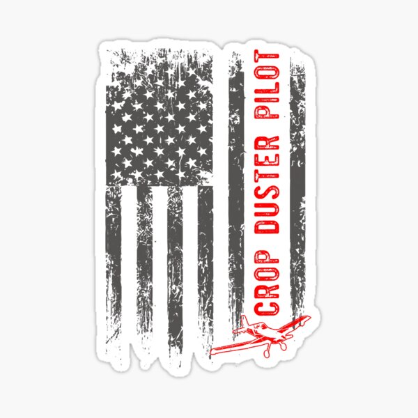 "Crop Duster Pilot Dusting Agricultural" Sticker for Sale by ...
