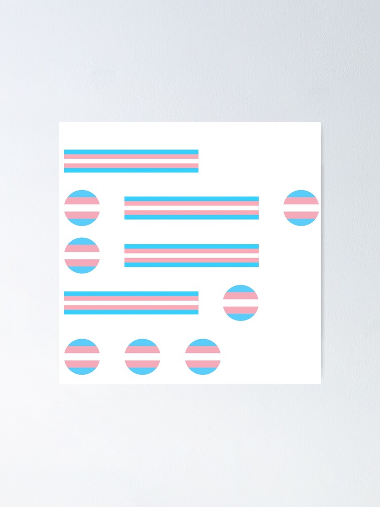 "Transgender Pride Flag "Trans" Morse Code LGBTQ Subtle Design" Poster ...