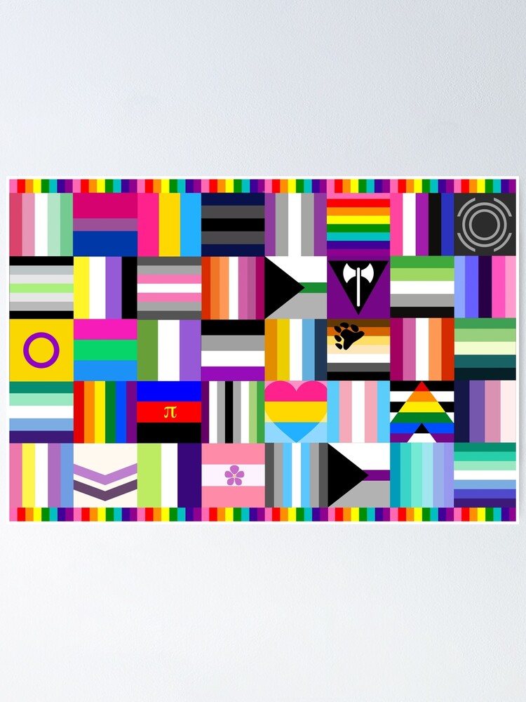 "LGBTQIA Pride Flag Collage. LGBTQ Pride" Poster for Sale by ...