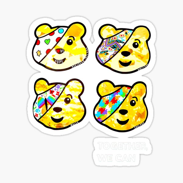 "Tesco Pudsey Bear" Sticker for Sale by ARTODY | Redbubble