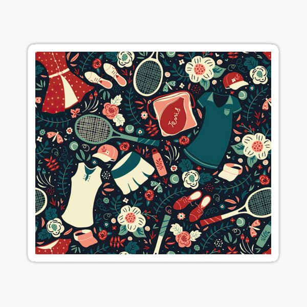 "Tennis Racquet And Ball" Sticker for Sale by LarinaBeauty | Redbubble