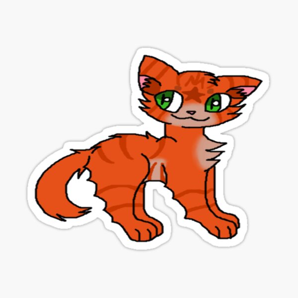 "Firestar" Sticker by kittygirl2210 | Redbubble