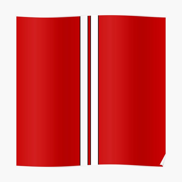 "Classic racing stripes" Poster for Sale by JeffReding | Redbubble