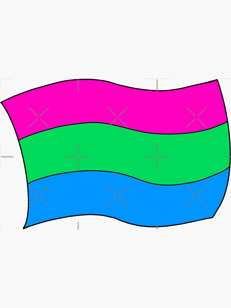 Polysexual Flag Sticker By Ivykwandesigns Redbubble