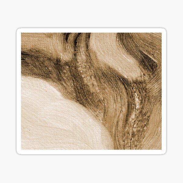 "Sepia Antique White Abstract Art" Sticker by GoAbstractArt | Redbubble