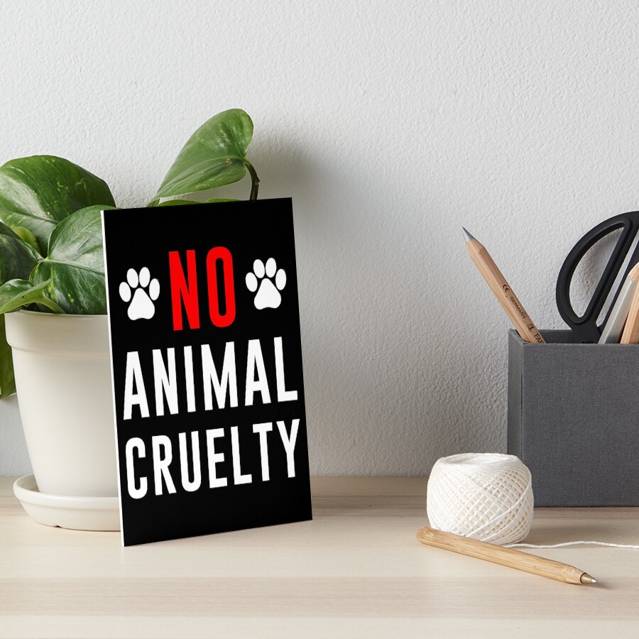 "Stop Animal Testing" Art Board Print by DivergentMinds | Redbubble