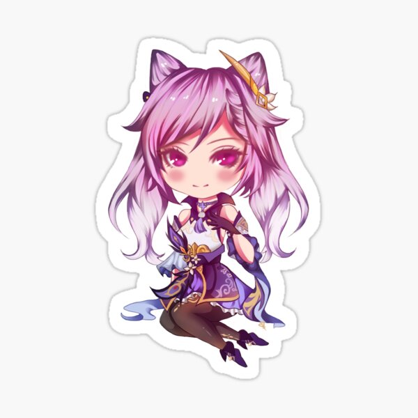 "Keqing Genshin Impact Sticker/Magnet " Sticker for Sale by rythulians ...