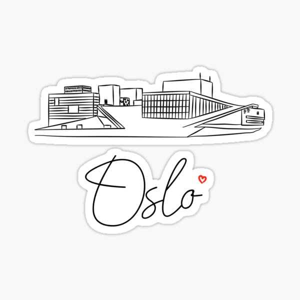 "Oslo" Sticker for Sale by MerchSuperb | Redbubble