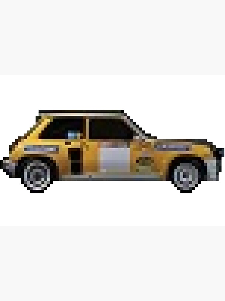 "Transparent Renault 5 Turbo Pixel Art" Poster for Sale by Rallyaddict ...