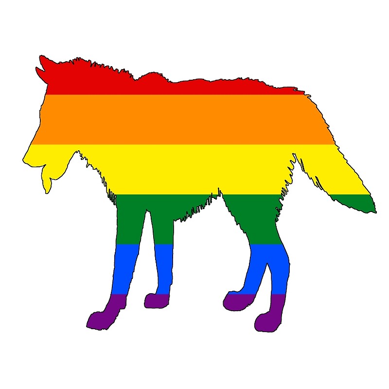 "Rainbow Wolf" by DelirusFurittus | Redbubble