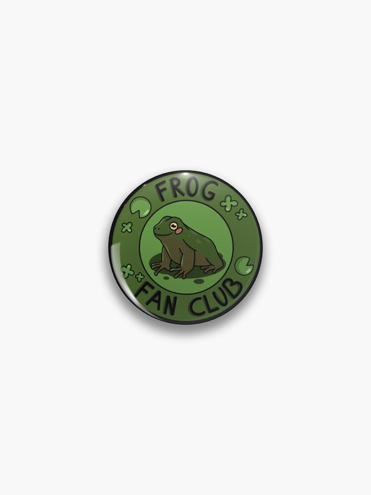 "Frog Fan Club" Pin for Sale by annexart | Redbubble