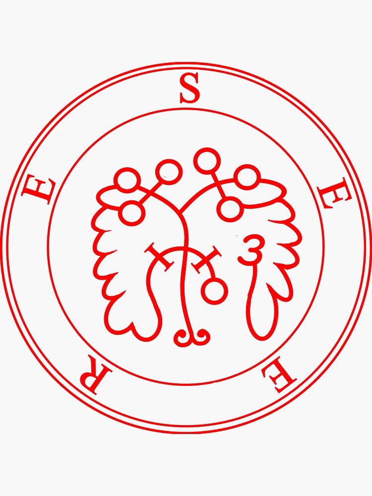 "Seere - Goetia (red)" Sticker by Shadow-Kingdom | Redbubble