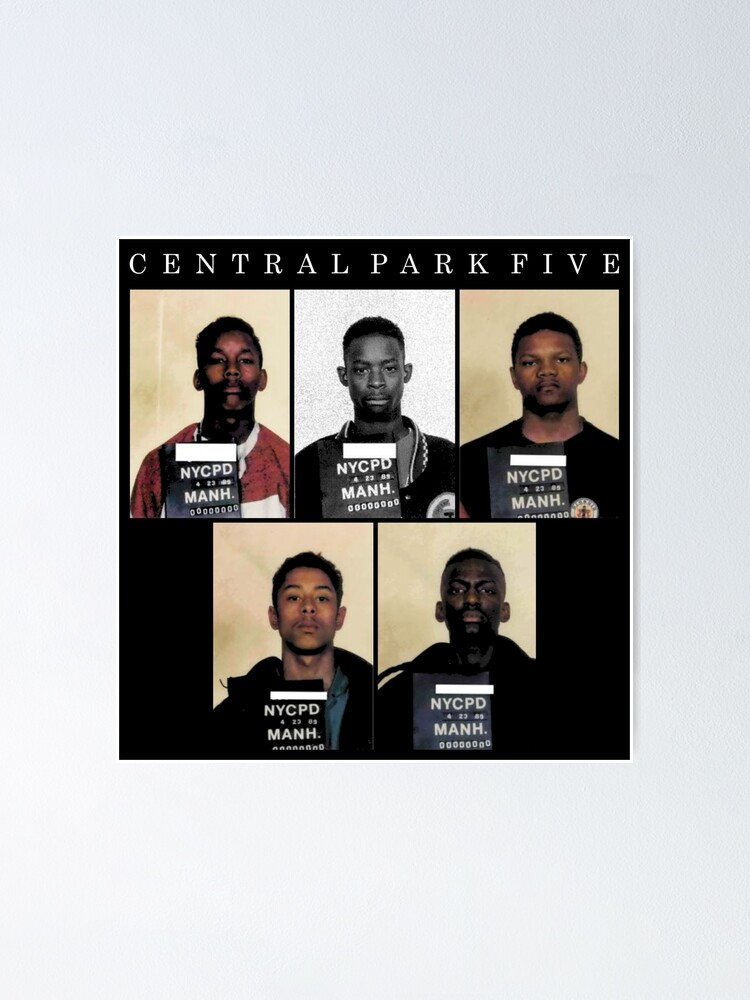 "THE CENTRAL PARK FIVE" Poster for Sale by Ellenmelin | Redbubble