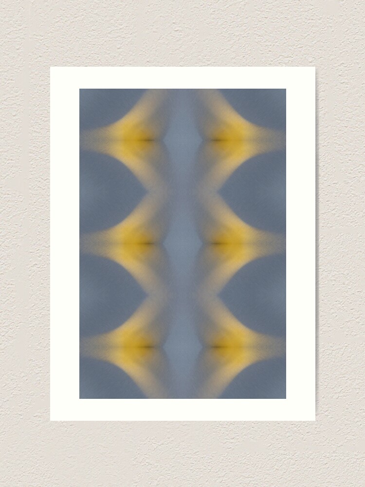 "Abstract yellow nebula in the silver gray space." Art Print by ...
