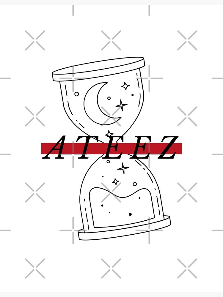 "ATEEZ Hourglass | 에이티즈" Poster for Sale by CharliBluu | Redbubble