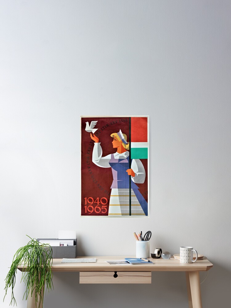 "Soviet Poster Lithuania LTSR 1940 - 1965 Plakatas" Poster for Sale by ...