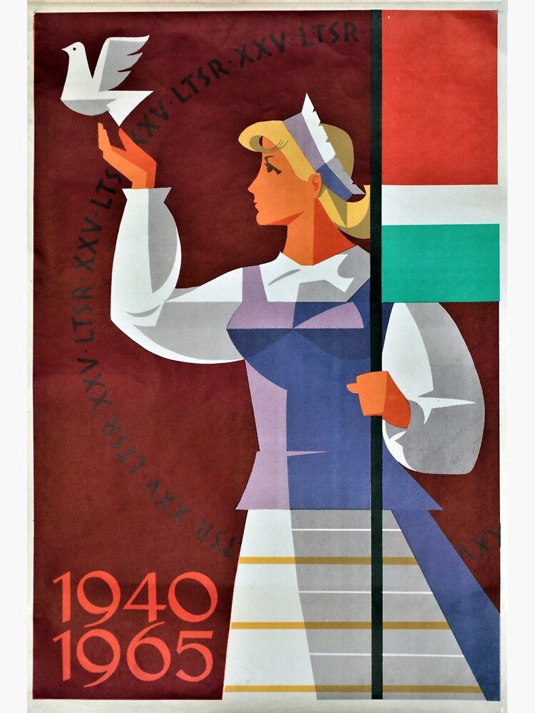 "Soviet Poster Lithuania LTSR 1940 - 1965 Plakatas" Poster for Sale by ...