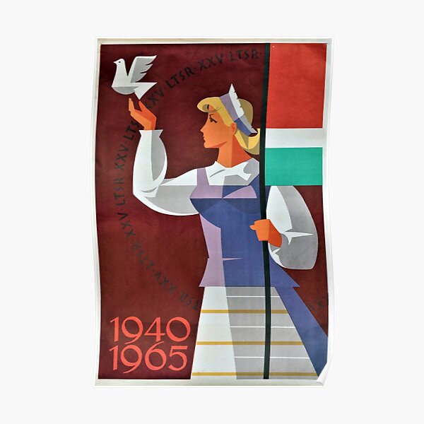 "Soviet Poster Lithuania LTSR 1940 - 1965 Plakatas" Poster by Onodera ...