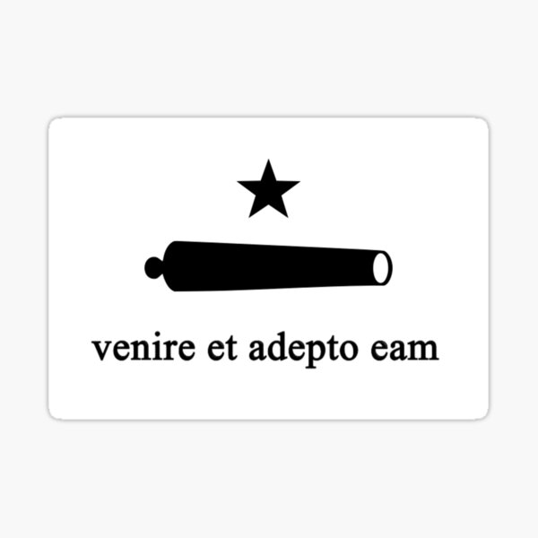 Veni Atque Illud Vexillum Latin Come And Take It Flag Sticker For veni-atque-illud-vexillum-latin-come-and-take-it-flag-sticker-for