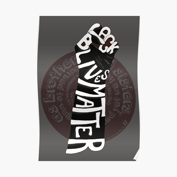 "BLM Symbol" Poster for Sale by MisconceivedF | Redbubble