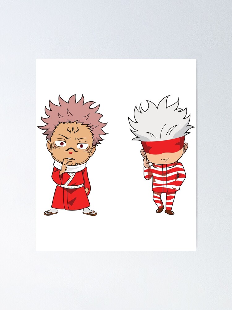 Póster «Tema de Navidad de Gojo Satoru y Sukuna Jujutsu Kaisen» de ...
