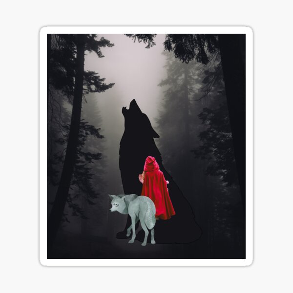 "Little Red Riding Hood " Sticker by artlover212 | Redbubble