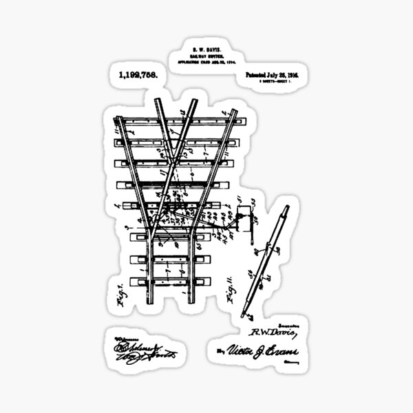 "train track" Sticker by Surt-Designs | Redbubble