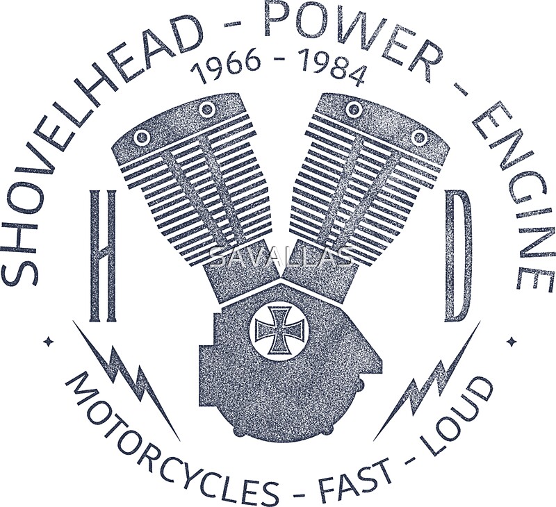 Shovelhead: Stickers | Redbubble