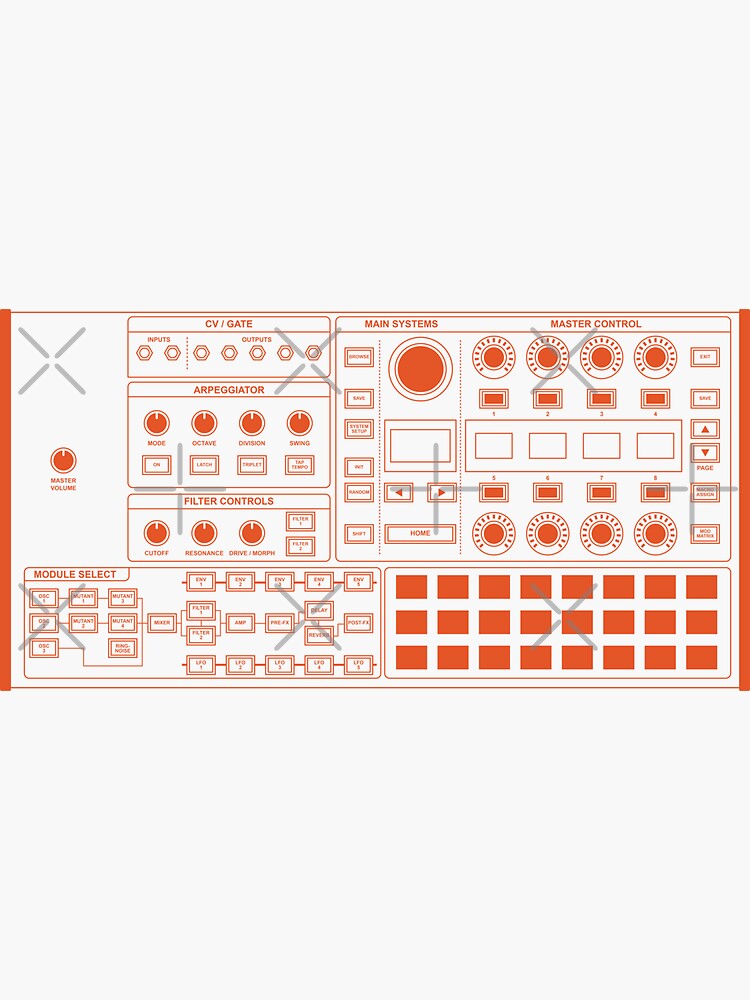 "Hydrasynth" Sticker for Sale by AtomicMalibu | Redbubble