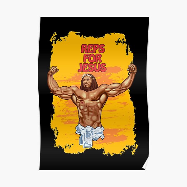 Póster «Representantes de Jesús - Swole Jesus - ¡Jesús es tu amigo, así ...