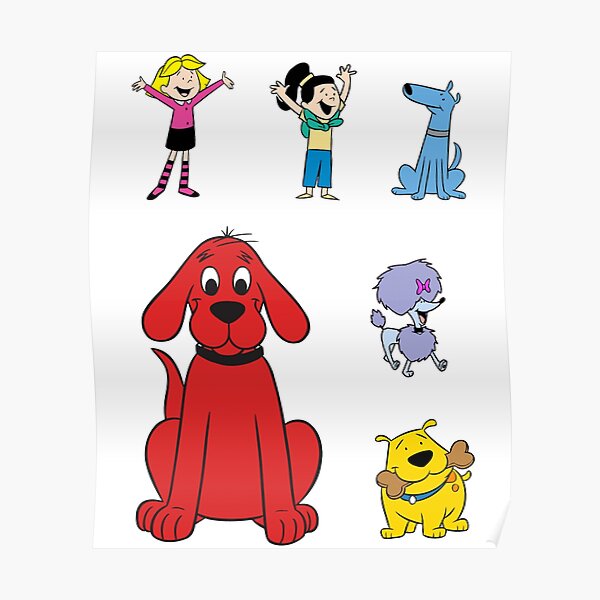 "Clifford the big red dog" Poster for Sale by KenelmFreeman | Redbubble