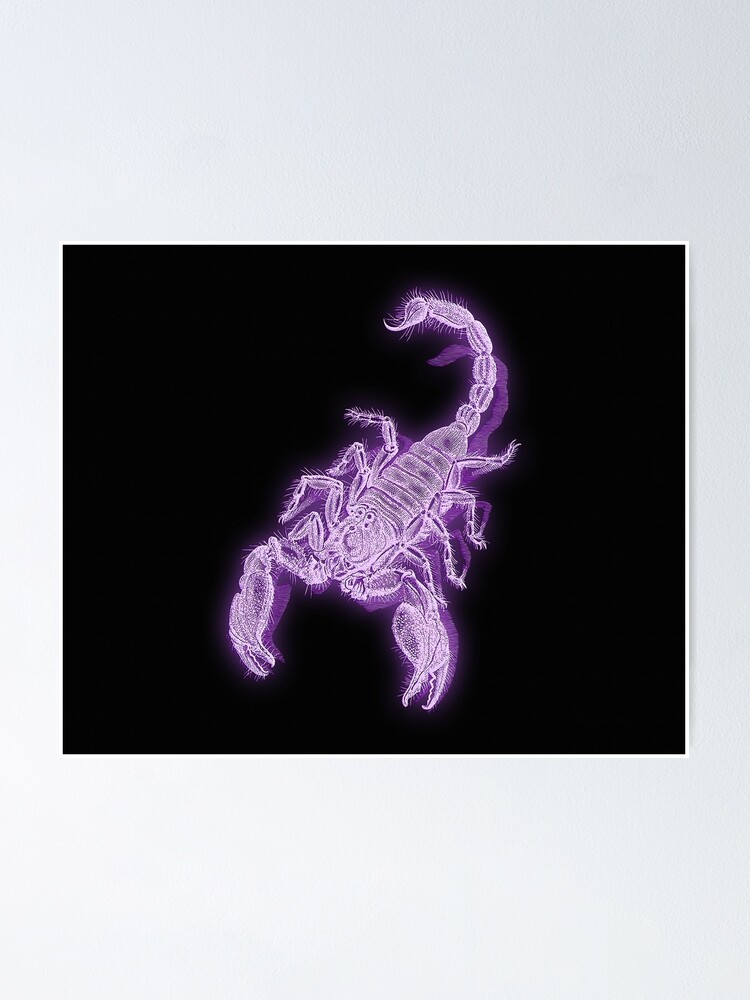 "Scorpion Neon" Poster for Sale by ArteVintage | Redbubble