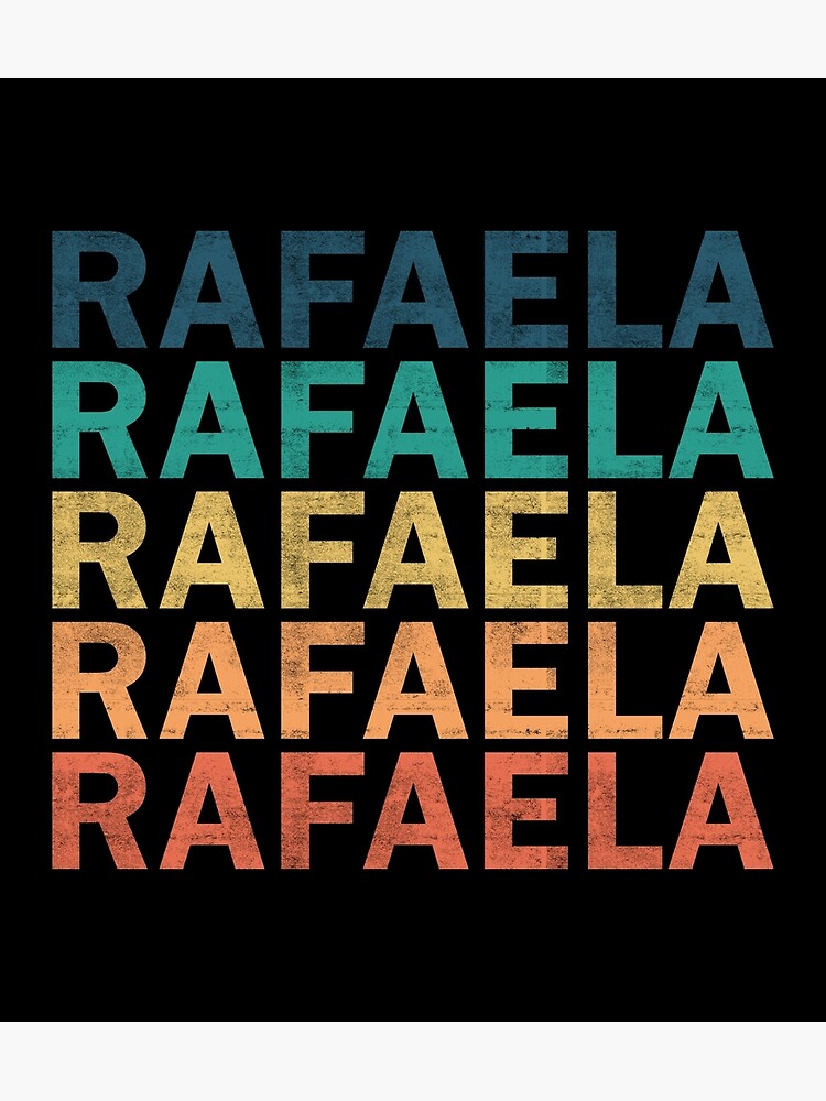 Póster «Camiseta con nombre de Rafaela - Camiseta de artículo de regalo ...