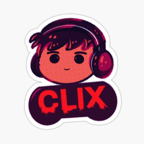 "Clix gamer" Sticker for Sale by Sixtyzen | Redbubble