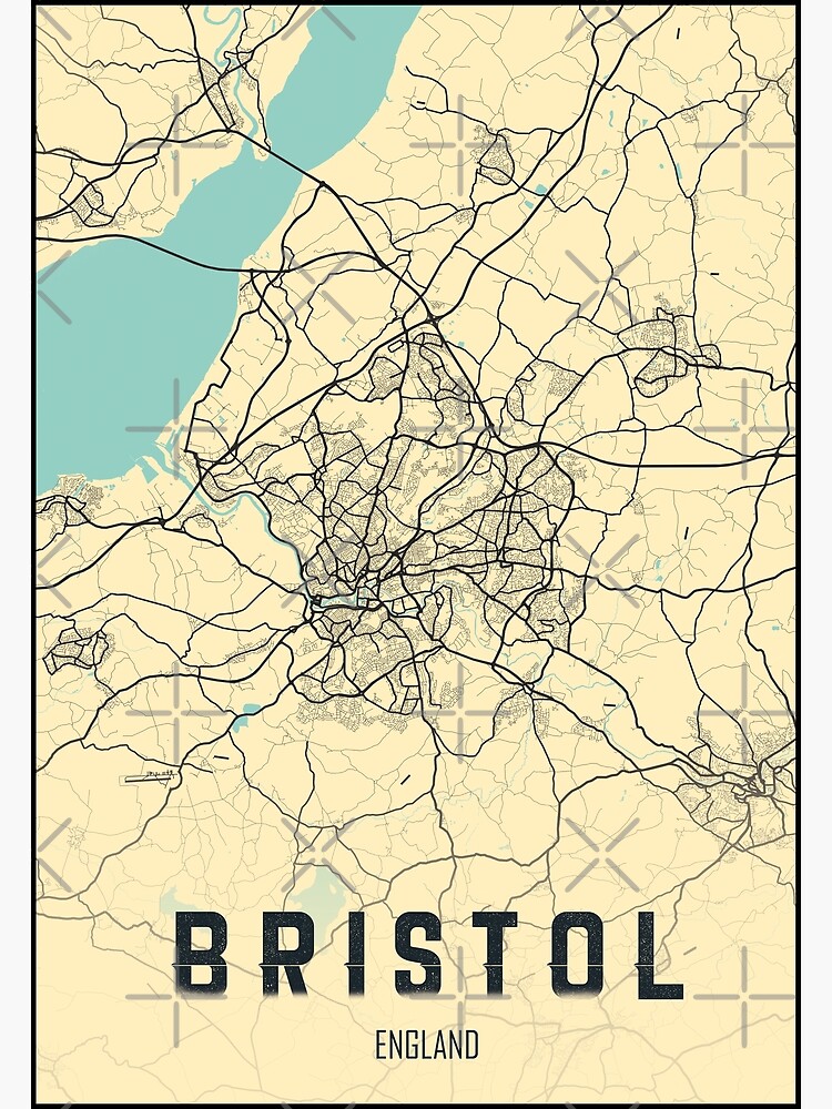 "Bristol map uk" Poster for Sale by PostersProf1 | Redbubble