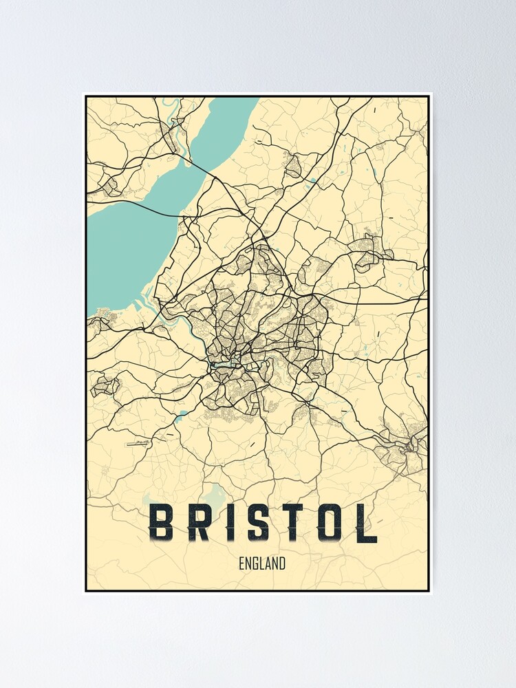 "Bristol map uk" Poster for Sale by PostersProf1 | Redbubble
