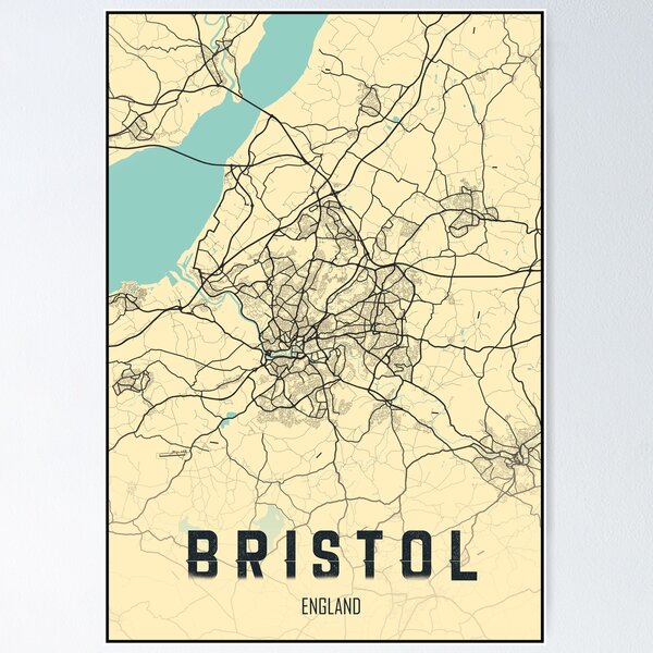 "Bristol map uk" Poster for Sale by PostersProf1 | Redbubble