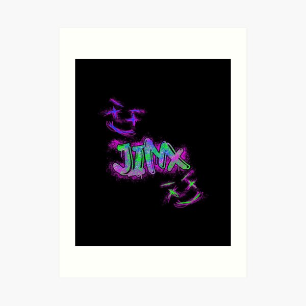 "Jinx, Arcane, fan art graffiti" Art Print by NiceSign | Redbubble