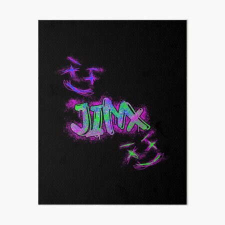 "Jinx, Arcane, fan art graffiti" Art Board Print by NiceSign | Redbubble