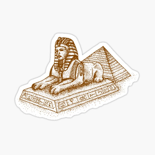 " Giza Egyptian pyramids " Sticker by mohamedht | Redbubble